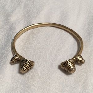 Jewelry | 14k Gold Nail Bangle Bracelet | Poshmark